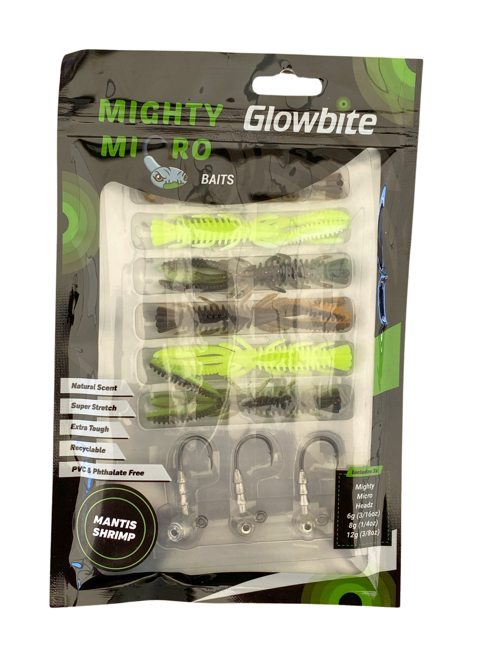 Glowbite Mighty Micro Bait - Mantis Shrimp Sampler Pack – Fishing ...