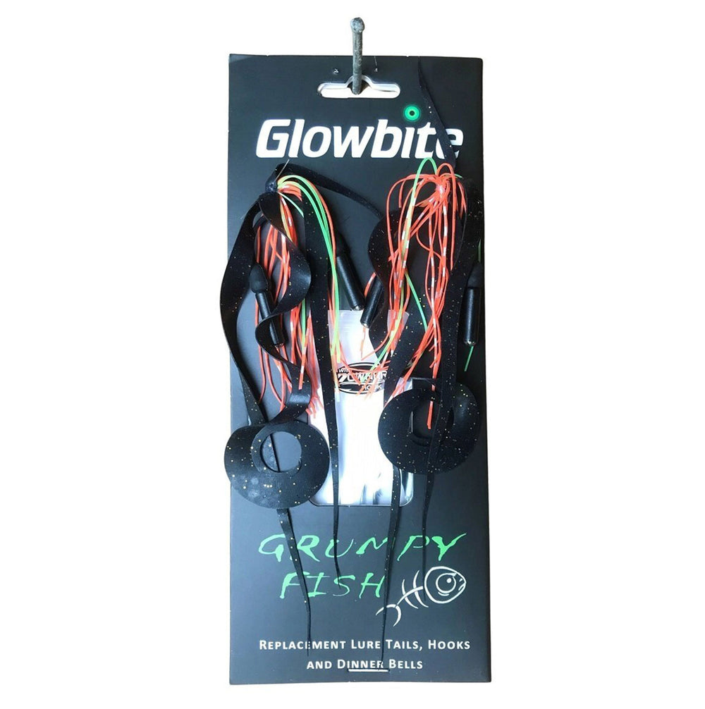 Replacement tails with dinner bells and hook set – Black – Fishing ...