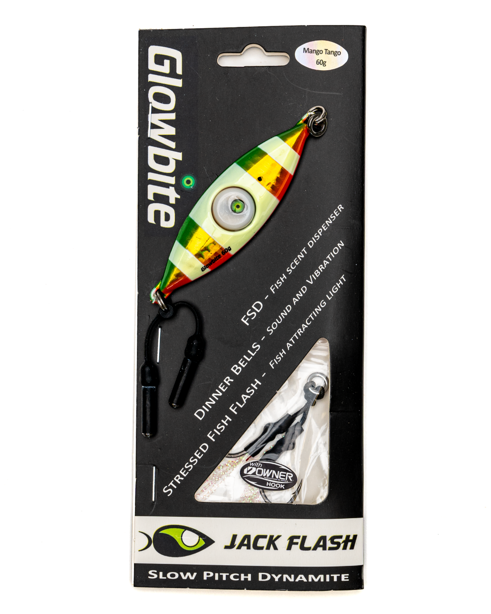 Slow Pitch Jig Glowbite Jack Flash – Mango Tango – Fishing Innovators